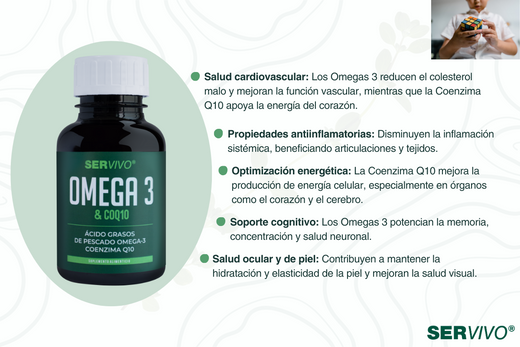 Descubre los Beneficios de Omegas 3 Nano con CoQ10: Salud Cardiovascul